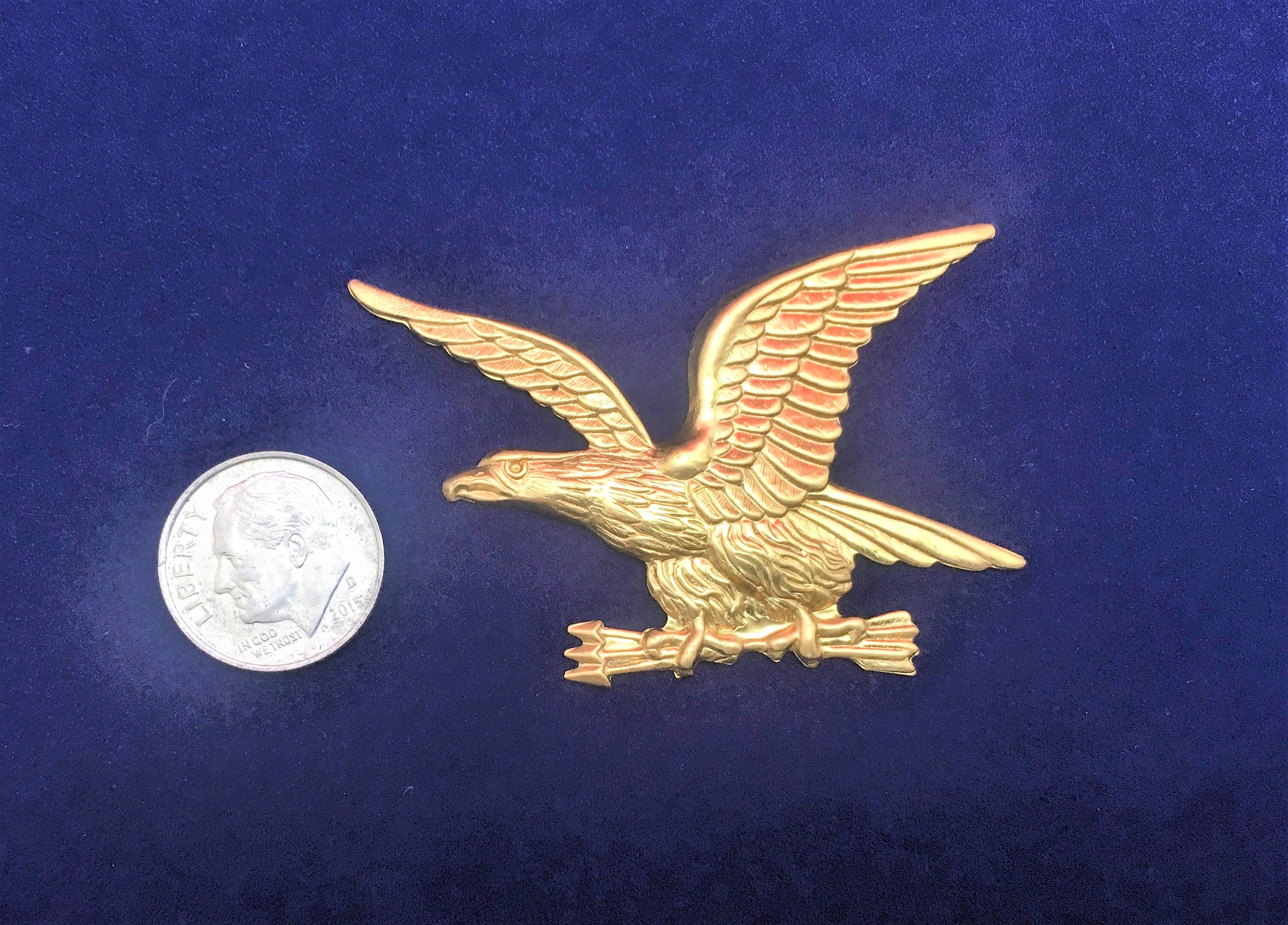 Brass Eagle Metal Emblem Decal Symbol Merica Filagree - Etsy Australia