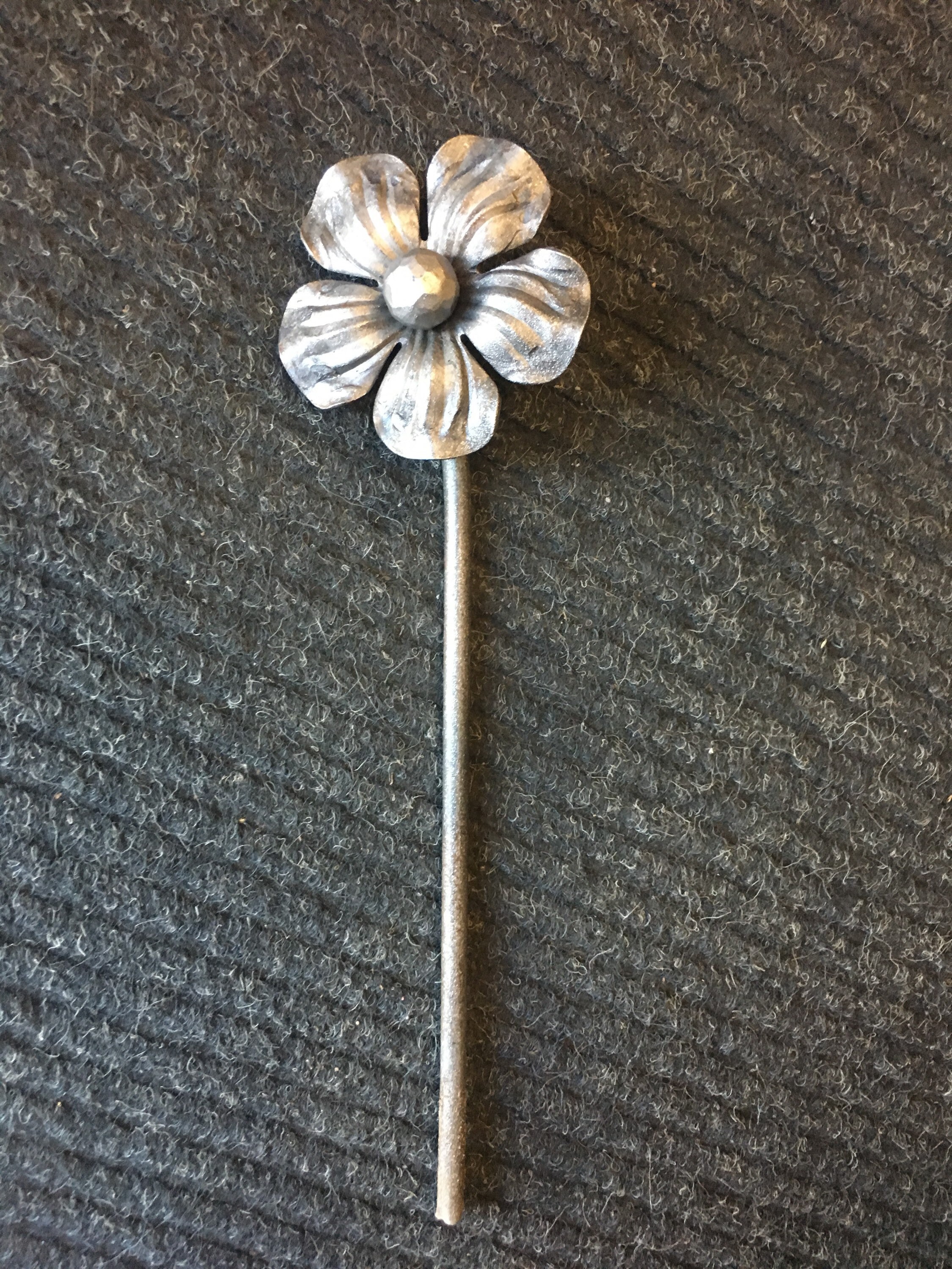 Steel Flower With Stem Indoor or Outdoor Tall Metal Flower | Etsy