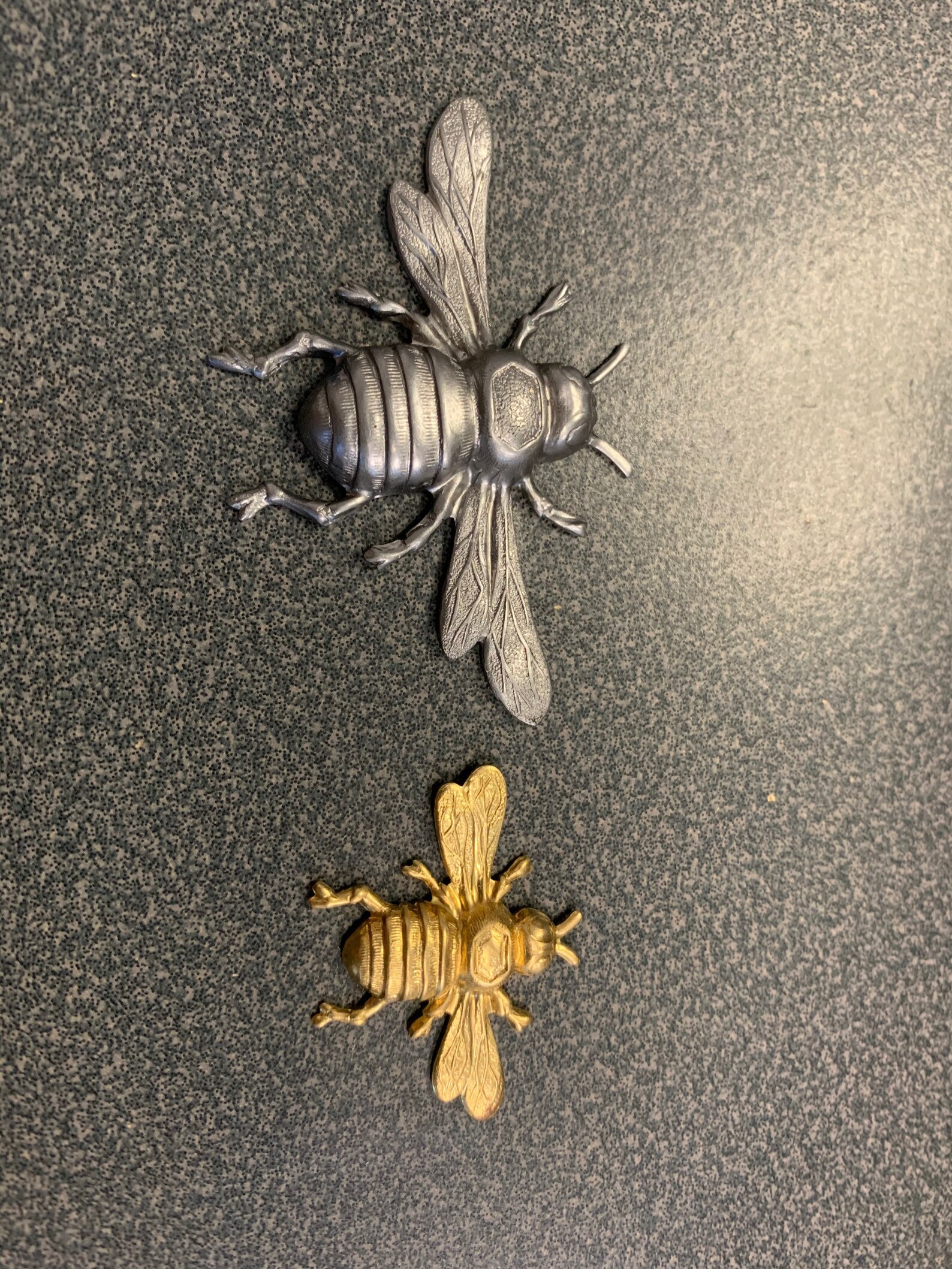 Small 3D Metal Bumble Bee Silver or Gold - Etsy