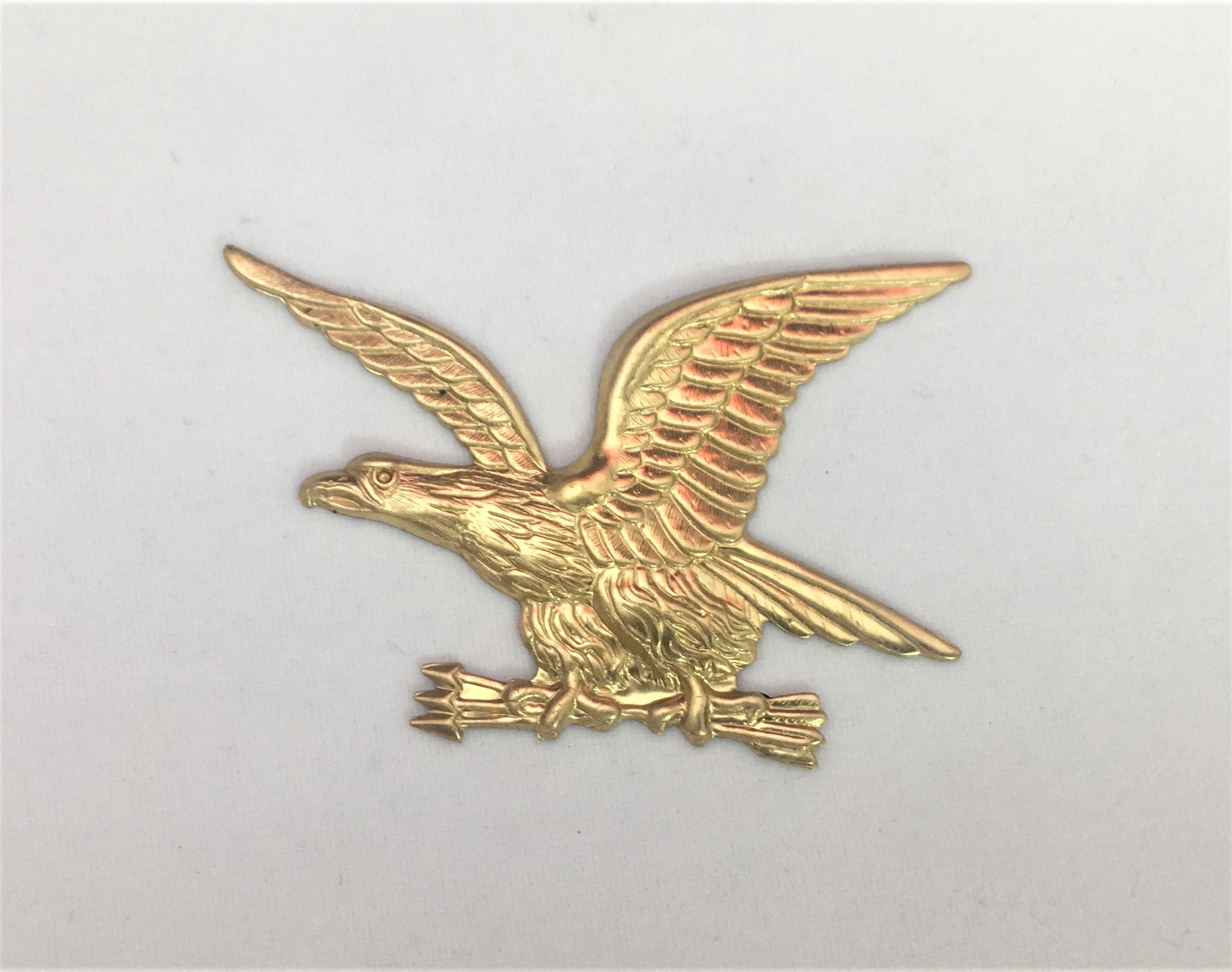 Brass Eagle Metal Emblem Decal Symbol Merica Filagree - Etsy Australia