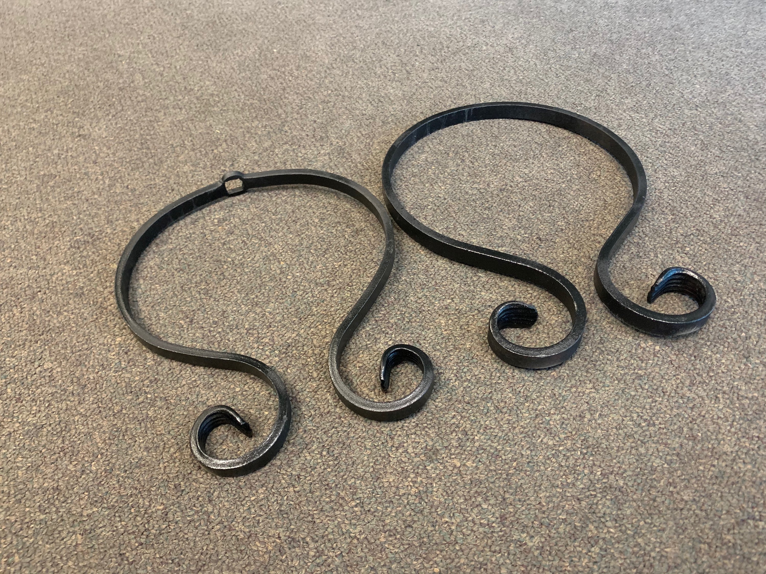 Wrought Iron Pieces 2 Sizes Hanger Decor | Etsy