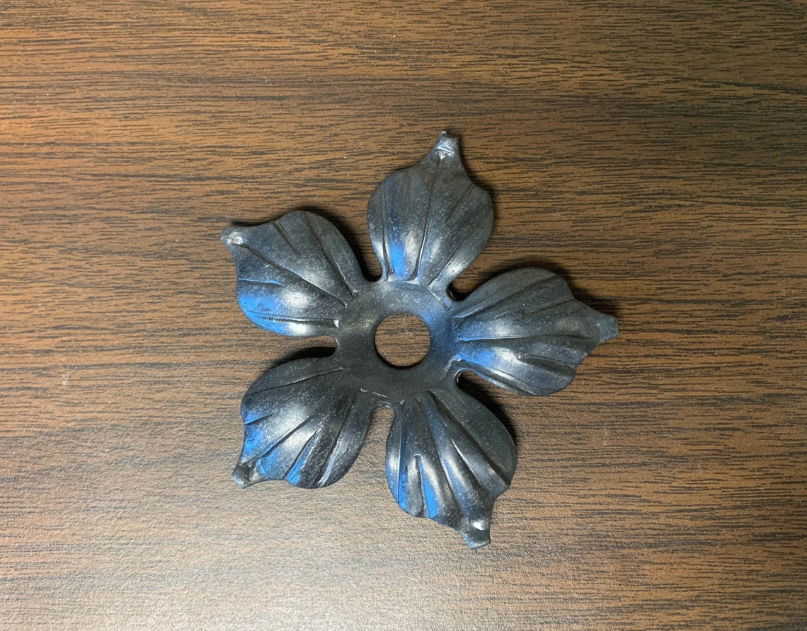 Steel Flower Forged Steel 5 Petal Flower With Hole - Etsy