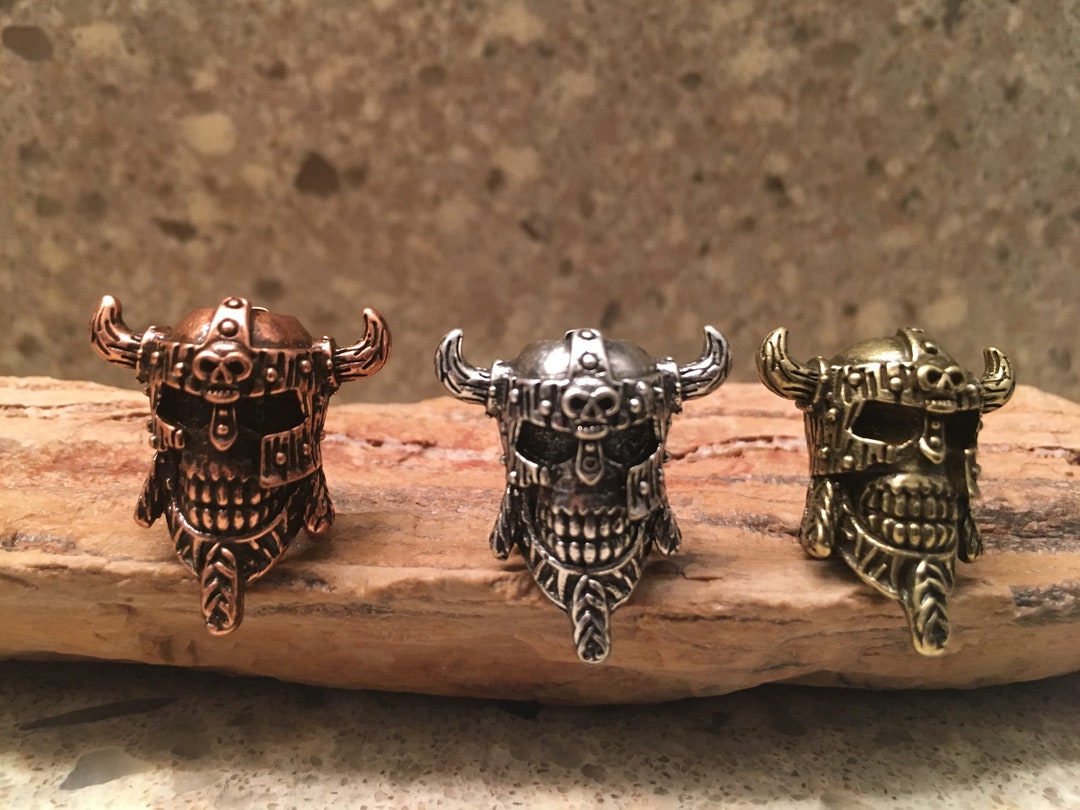 Large Hole Bead for Beards, Dreads, Paracord or Jewelry Making. Viking ...