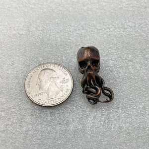 Large Hole Bead for Beards or Dreads. Octopus Skull Beard Beads - Etsy