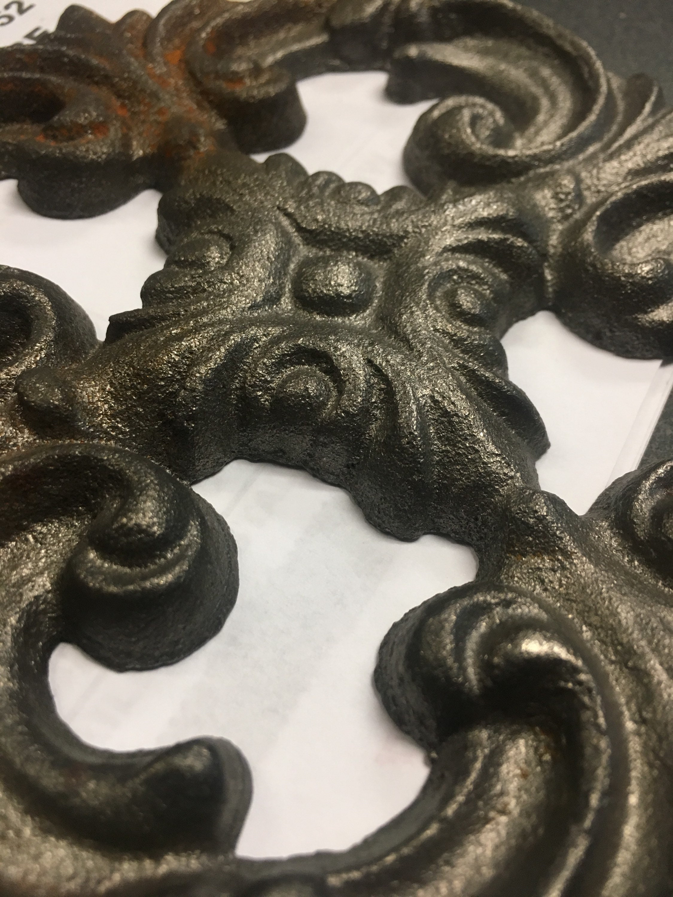 Cast Iron Medallion 2 Sizes Single Faced Ornate Classy Mandala | Etsy