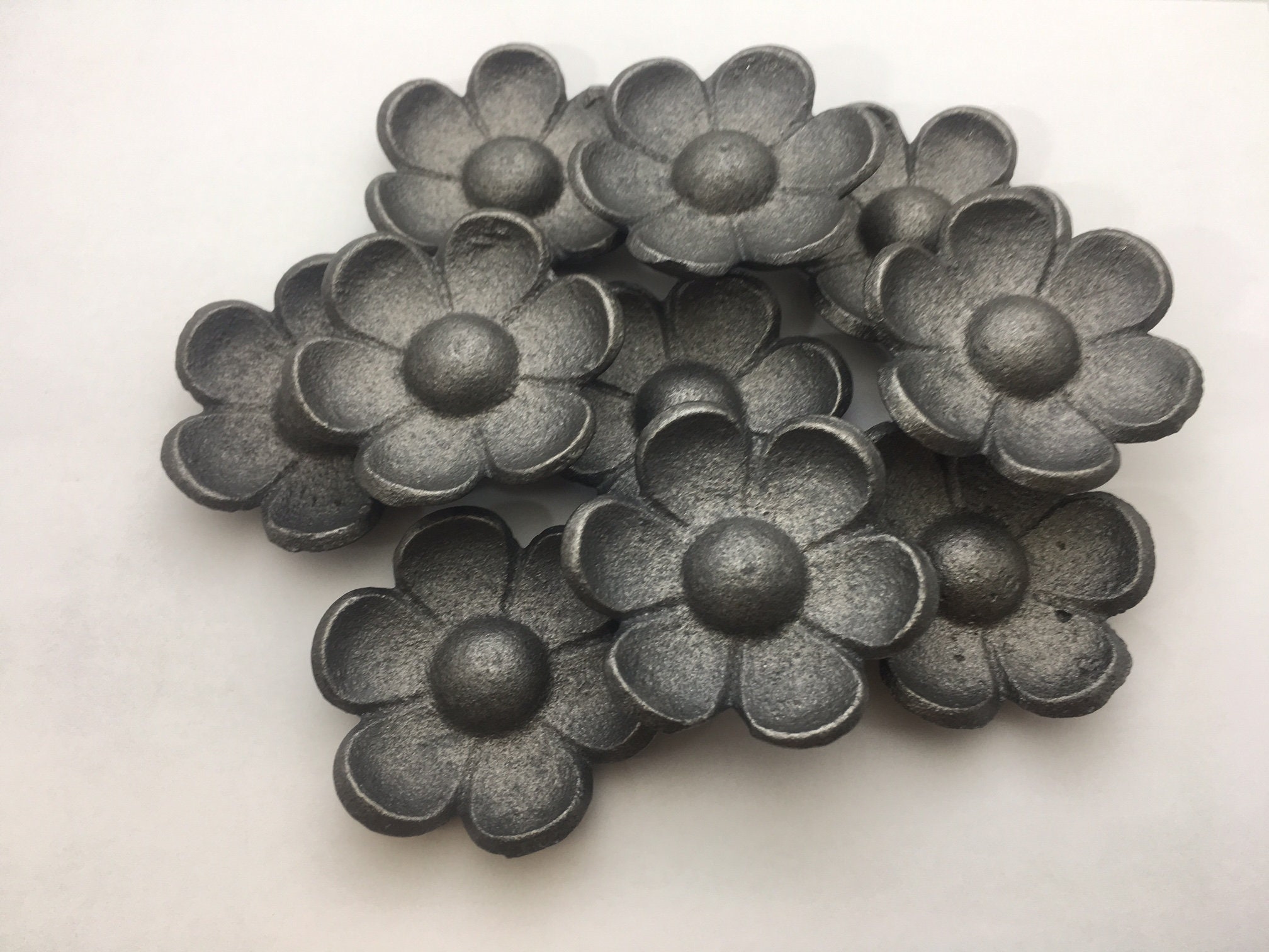 Steel Flower Heavy Metal Iron Flower Petal Paper Weight - Etsy