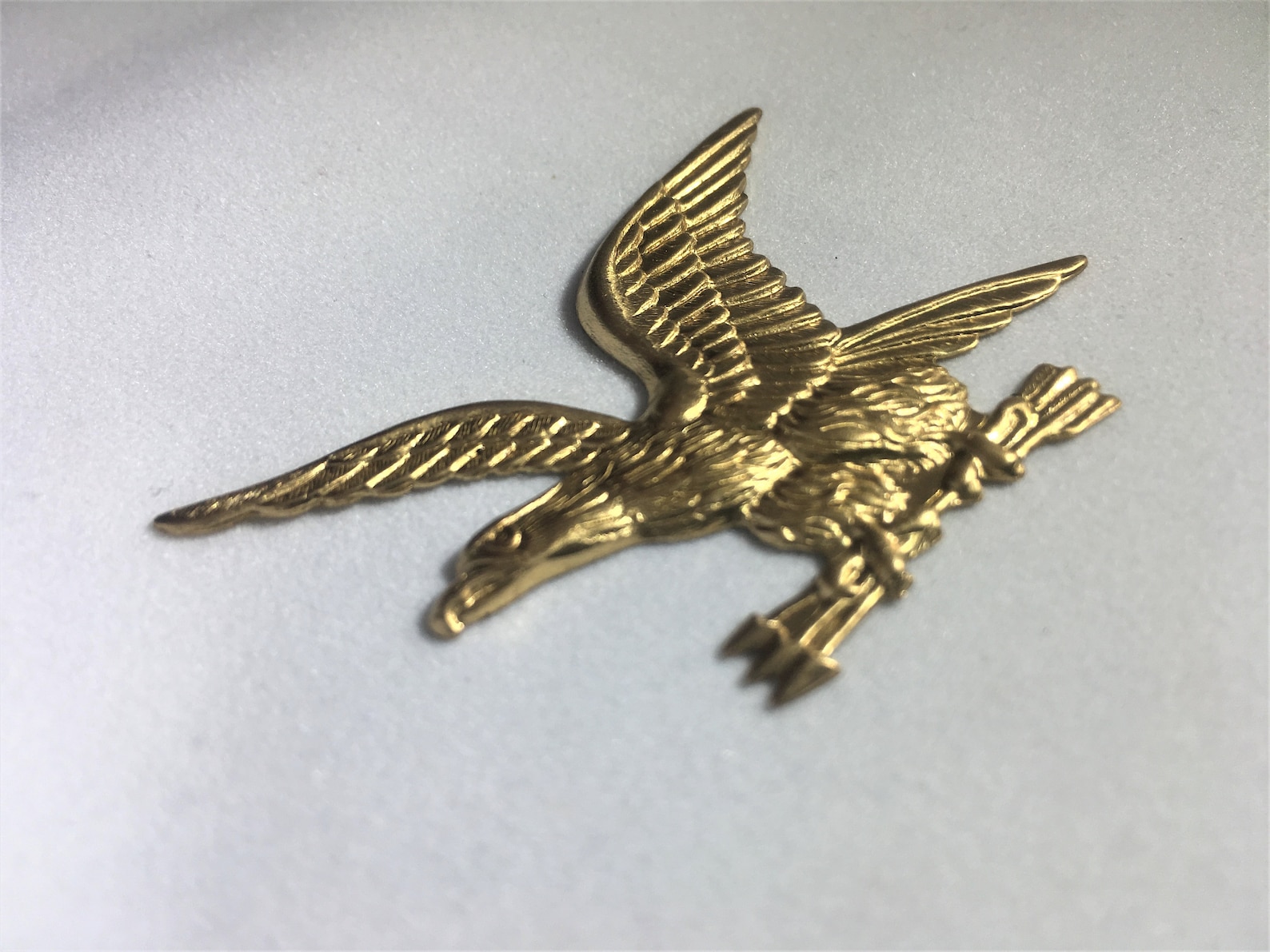 Brass Eagle Metal Emblem Decal Symbol Merica Filagree - Etsy