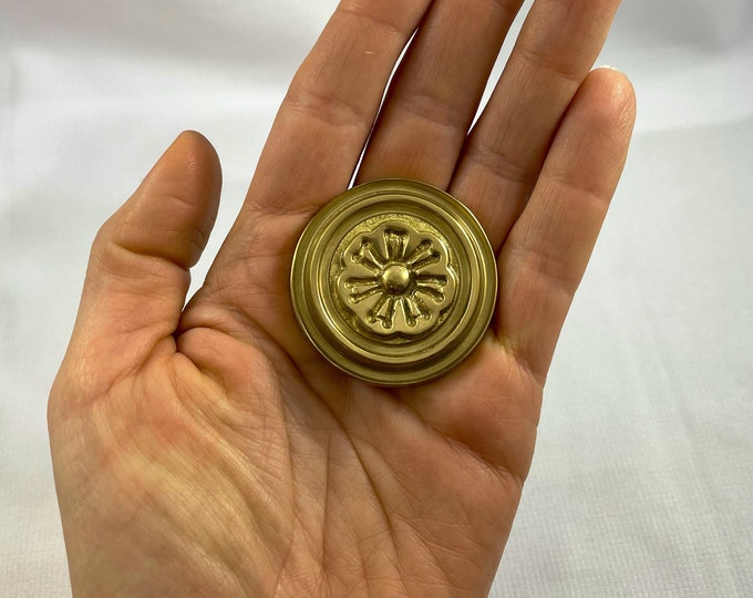 Antique Cast Brass Ornamental Furniture Decoration - Brass Oak Leaf ...