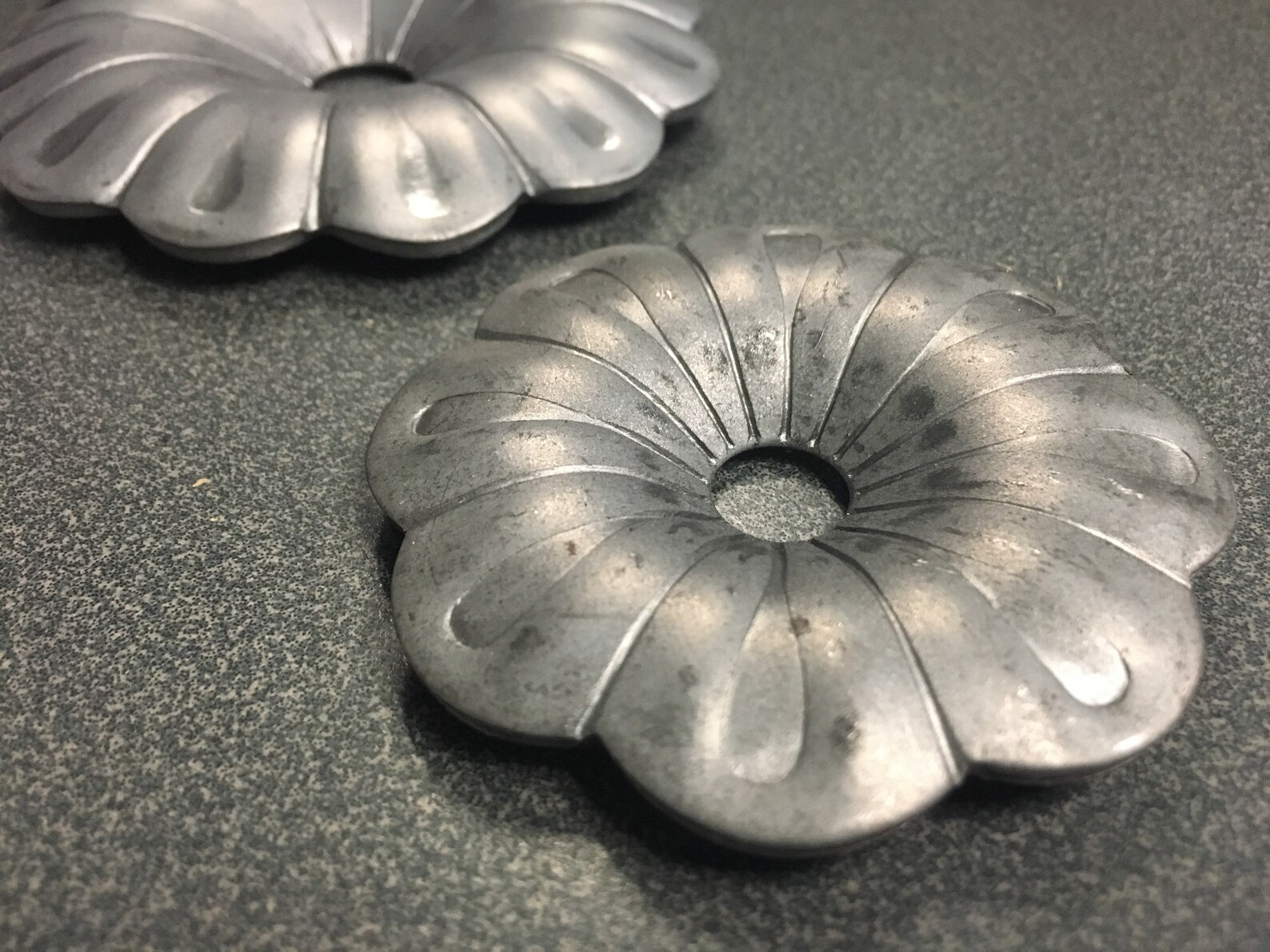 Steel Rosette With 3/8" Hole in Center 2 Sizes Available Round - Etsy