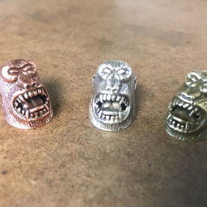 Bead for Beards or Dreads Ape Gorilla Head Silver, Copper or Bronze ...
