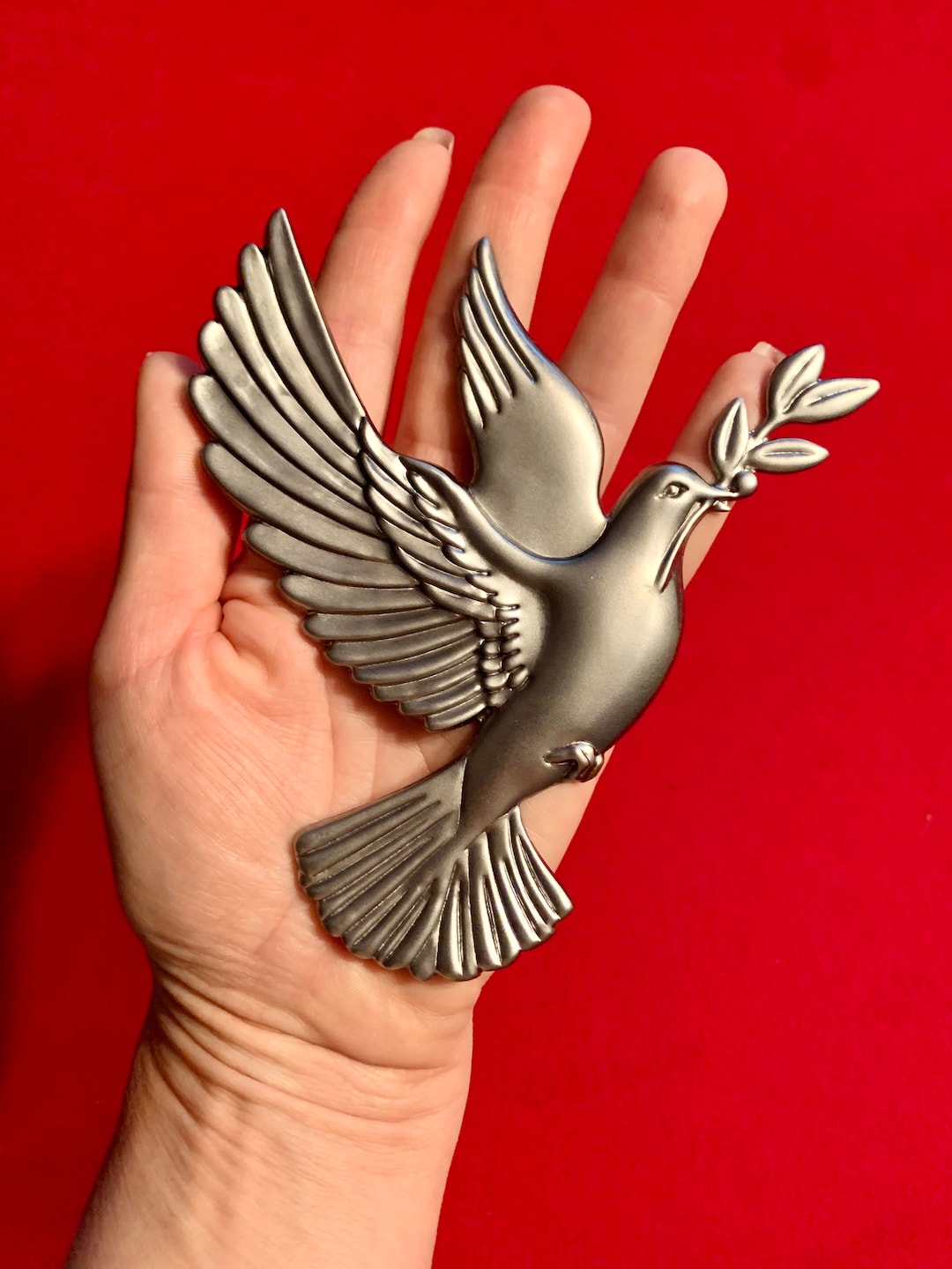 Metal Dove Flying Dove Peace Love Decoration - Etsy