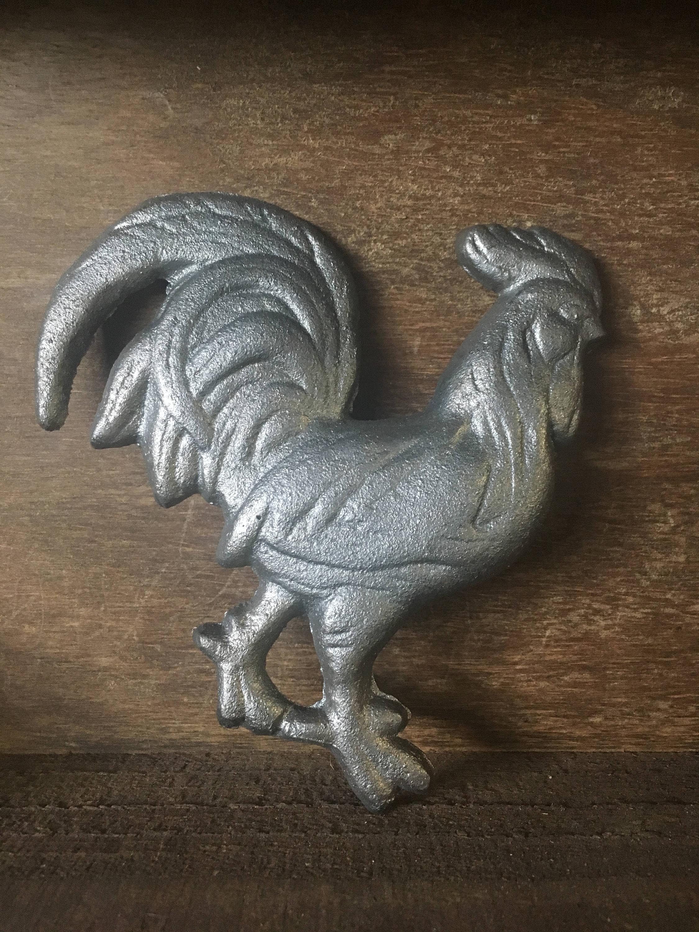 Cast Iron Rooster Heavy Metal - Etsy