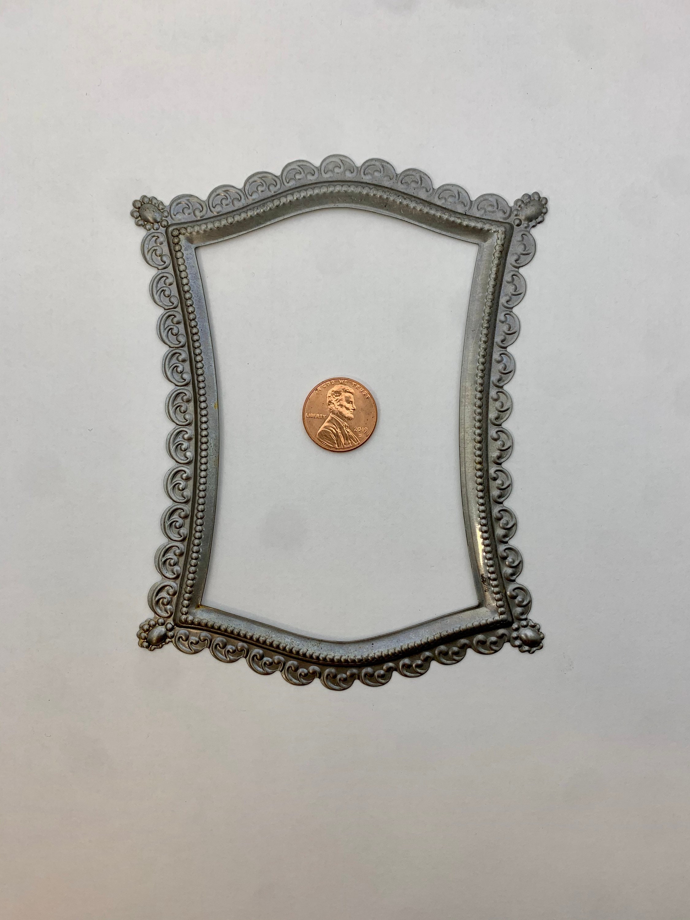 Metal decorative frame oval and rectangular shaped | Etsy