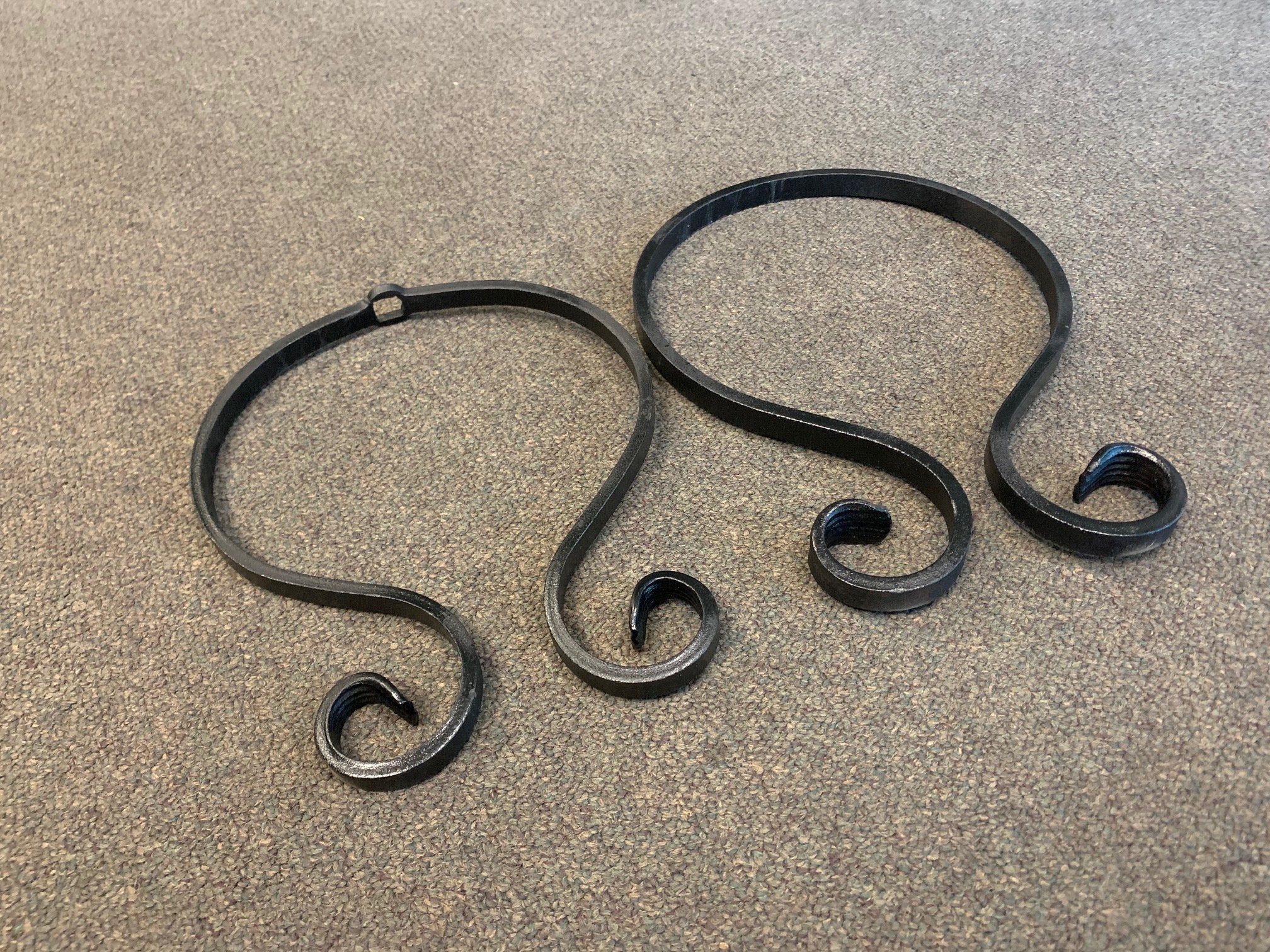 Wrought Iron Pieces 2 Sizes Hanger Decor | Etsy