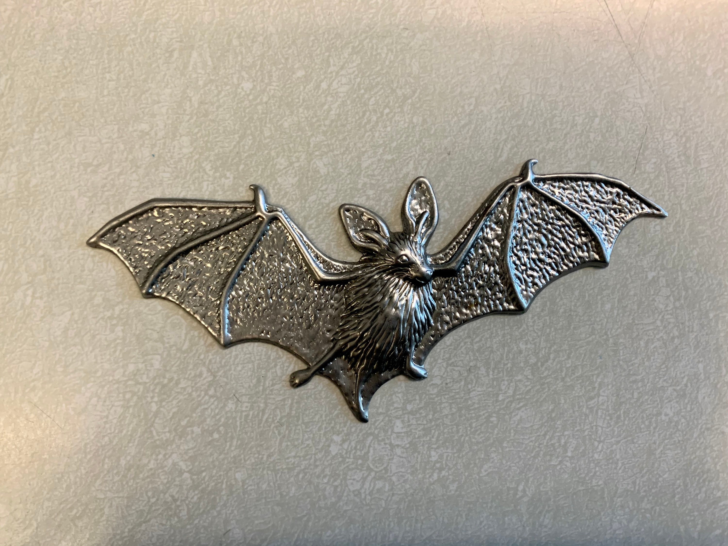 Metal Bat Flying Spooky Bat Flat 3d Halloween Decor Accessory | Etsy