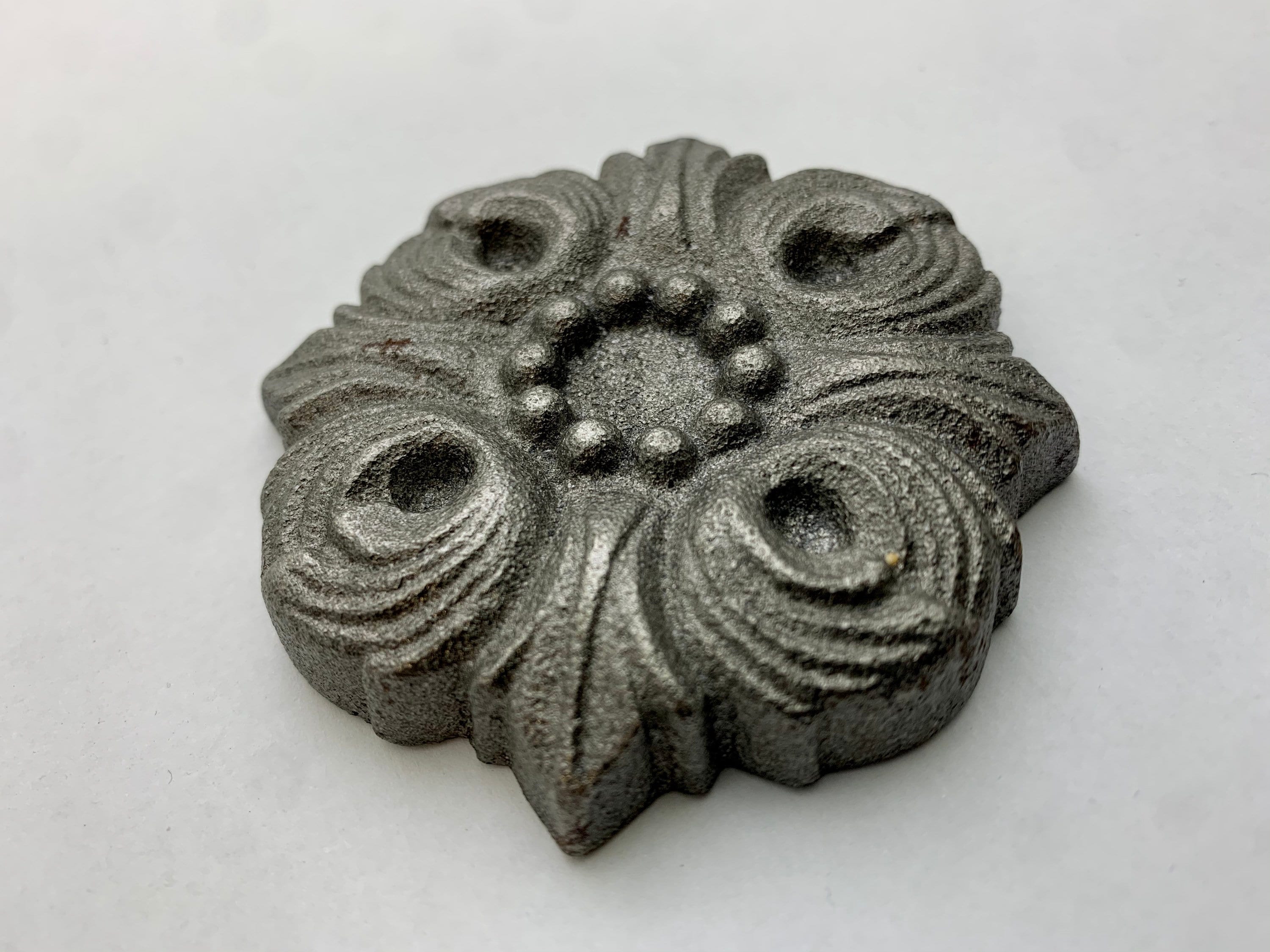 Rosette Medallion 2-3/4 inch Cast Iron decorative metal. | Etsy