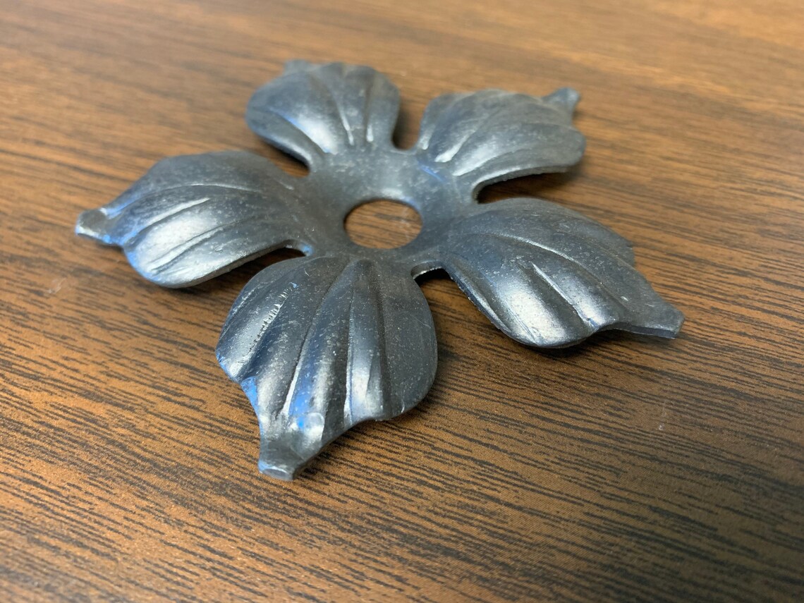 Steel Flower Forged Steel 5 Petal Flower With Hole - Etsy