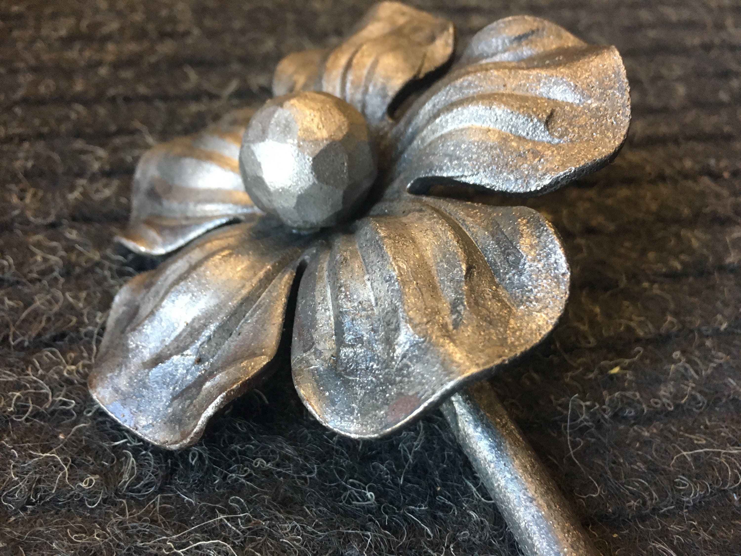 Steel Flower With Stem Indoor or Outdoor Tall Metal Flower | Etsy