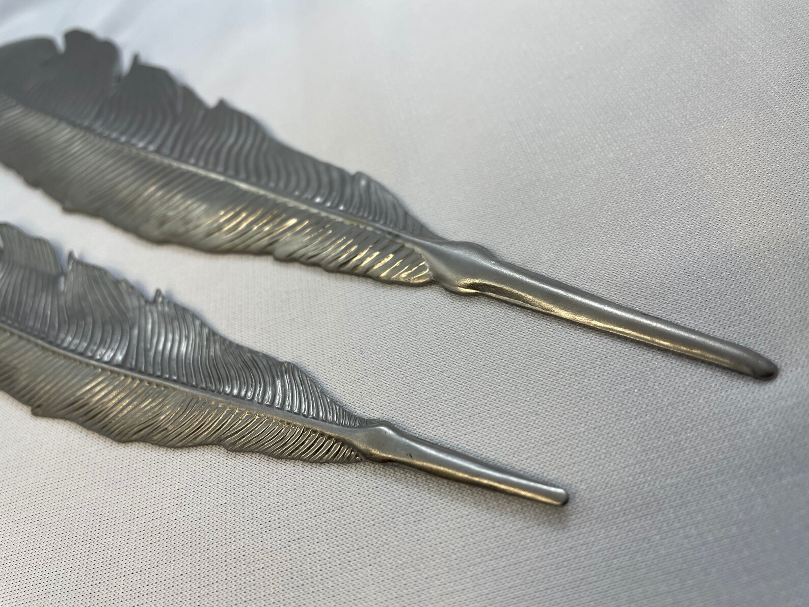 Metal Feather Quill Feather 2 Sizes 7.5 Inch or 12 Inch - Etsy