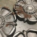 Metal Flower, Cast Iron Flower, Round Petals 4" Diameter Round 4 Inch ...
