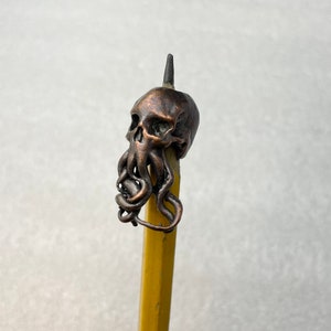 Large Hole Bead for Beards or Dreads. Octopus Skull Beard Beads - Etsy