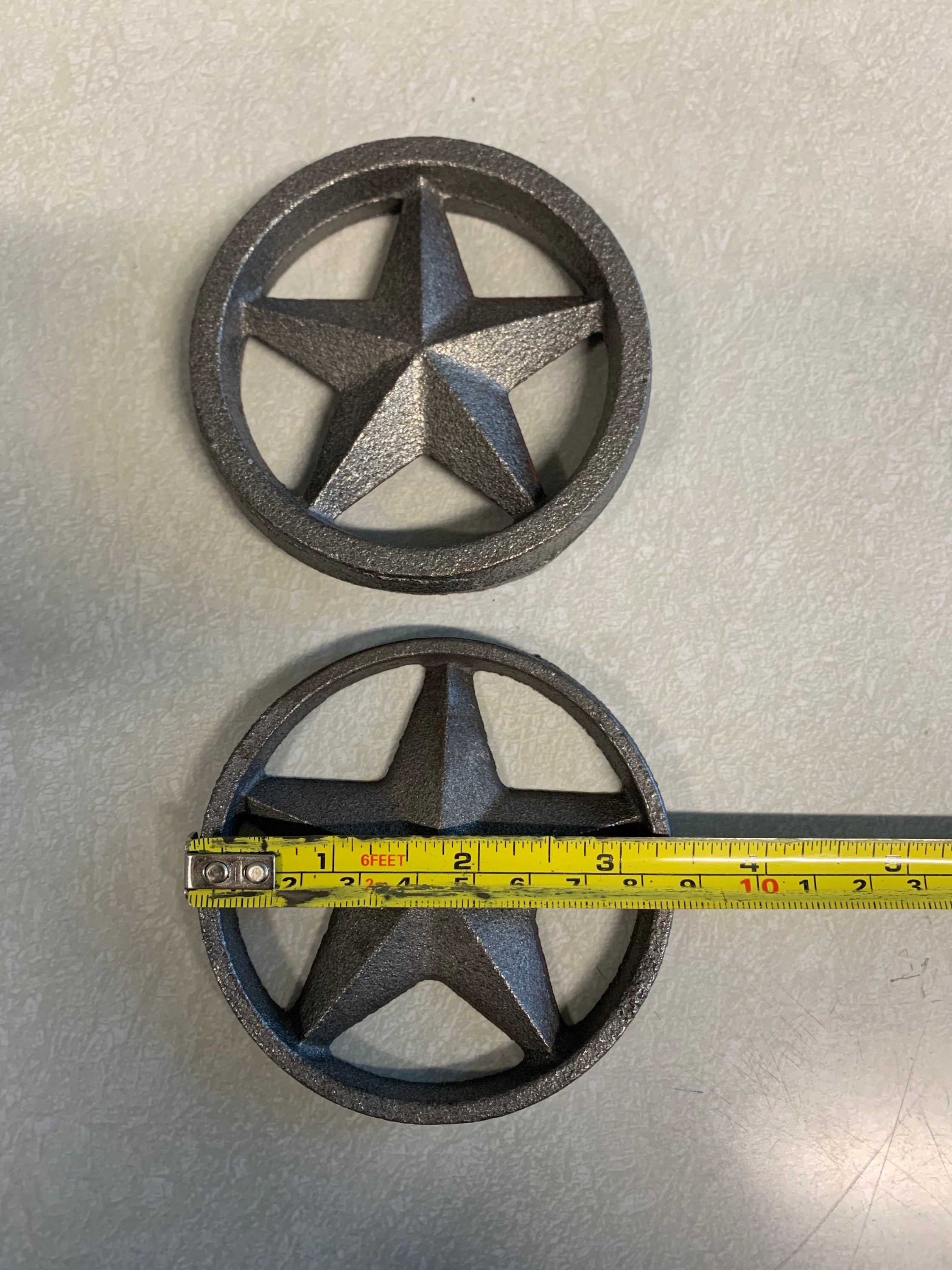 Metal Star 2 Designs to Choose From Cast Iron Round Star - Etsy