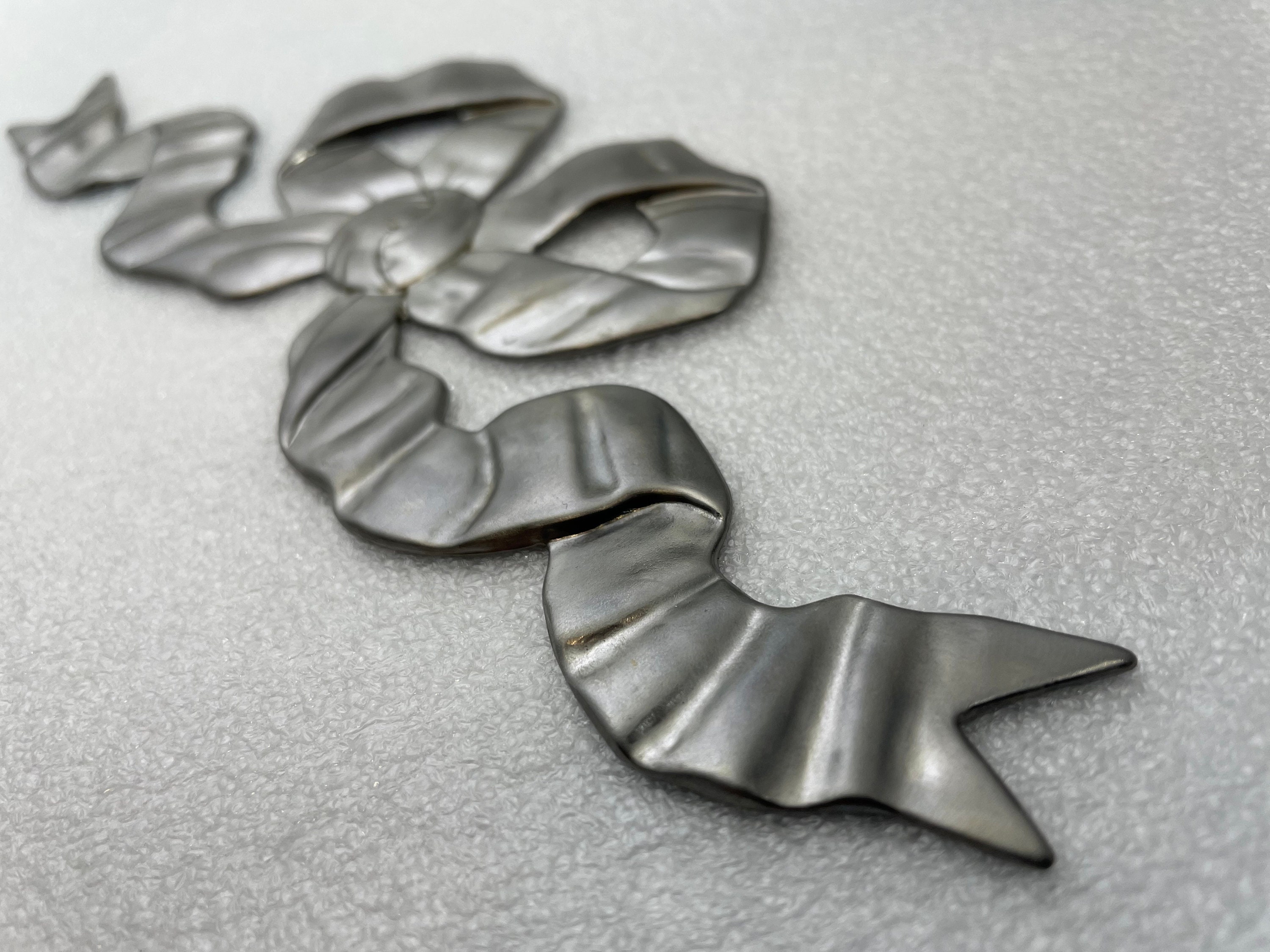 Metal Flat 3d ribbon bow decorative bow | Etsy