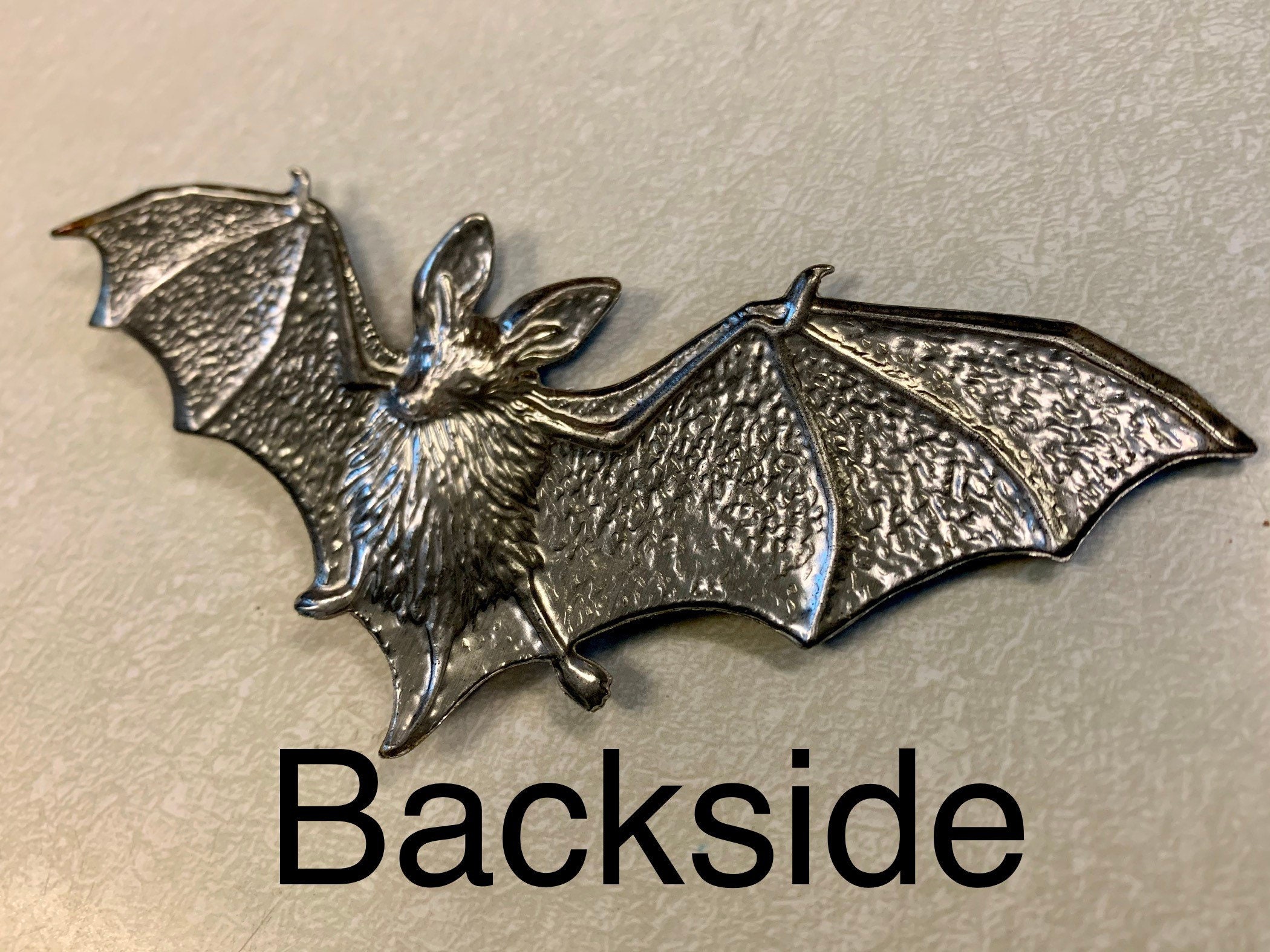 Metal Bat Flying Spooky Bat Flat 3d Halloween Decor Accessory | Etsy