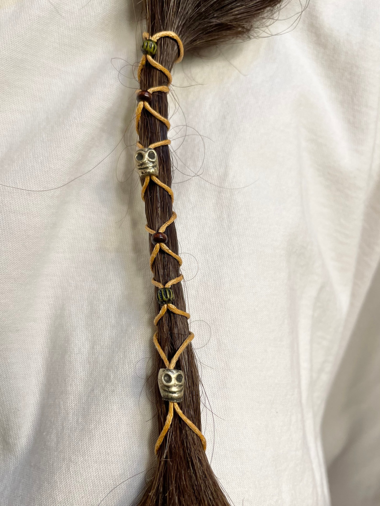 Beard Lacer, Beard Hair Tie With Heavy Metal Skull: Choose Color - Etsy