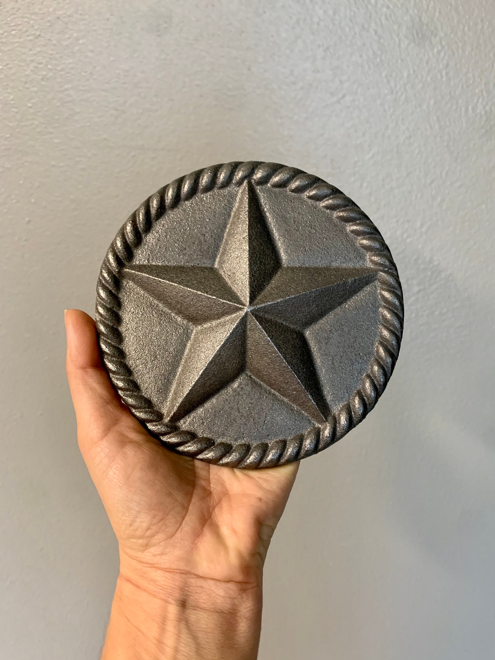 Metal Star, Cast Iron Round Star, Western Star, Lonestar - Etsy