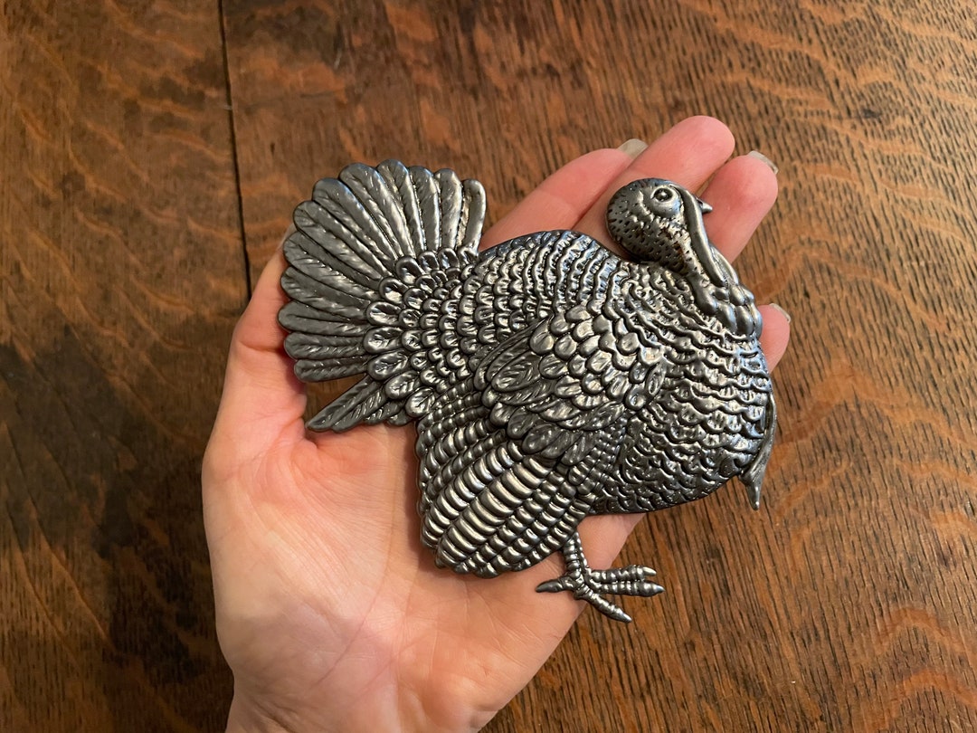 Metal Turkey Thanksgiving Decor Craft Lays Flat - Etsy