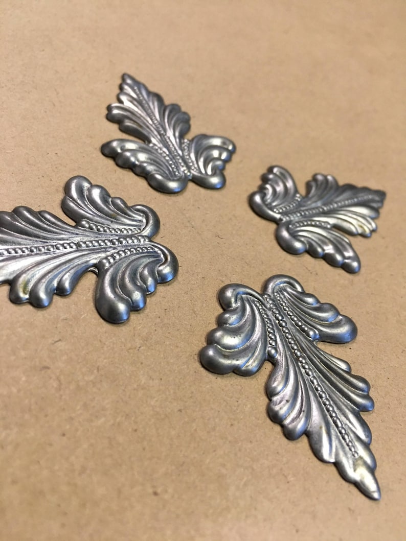 Decorative Metal Leaf Emblem. Lightweight Metal Onlay. - Etsy