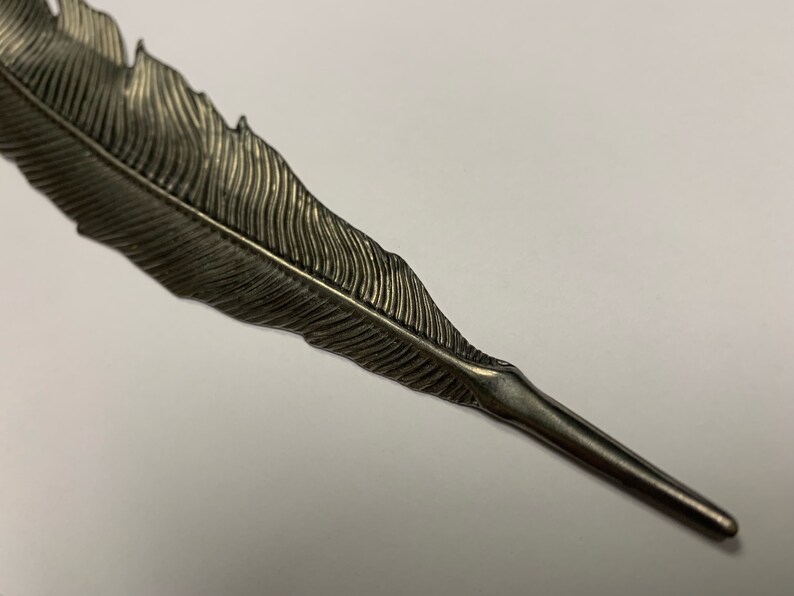 Metal Feather Quill Feather 2 Sizes 7.5 Inch or 12 Inch - Etsy