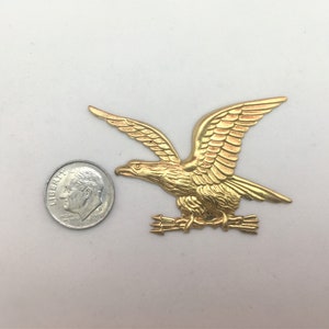 Brass Eagle Metal Emblem Decal Symbol Merica Filagree - Etsy