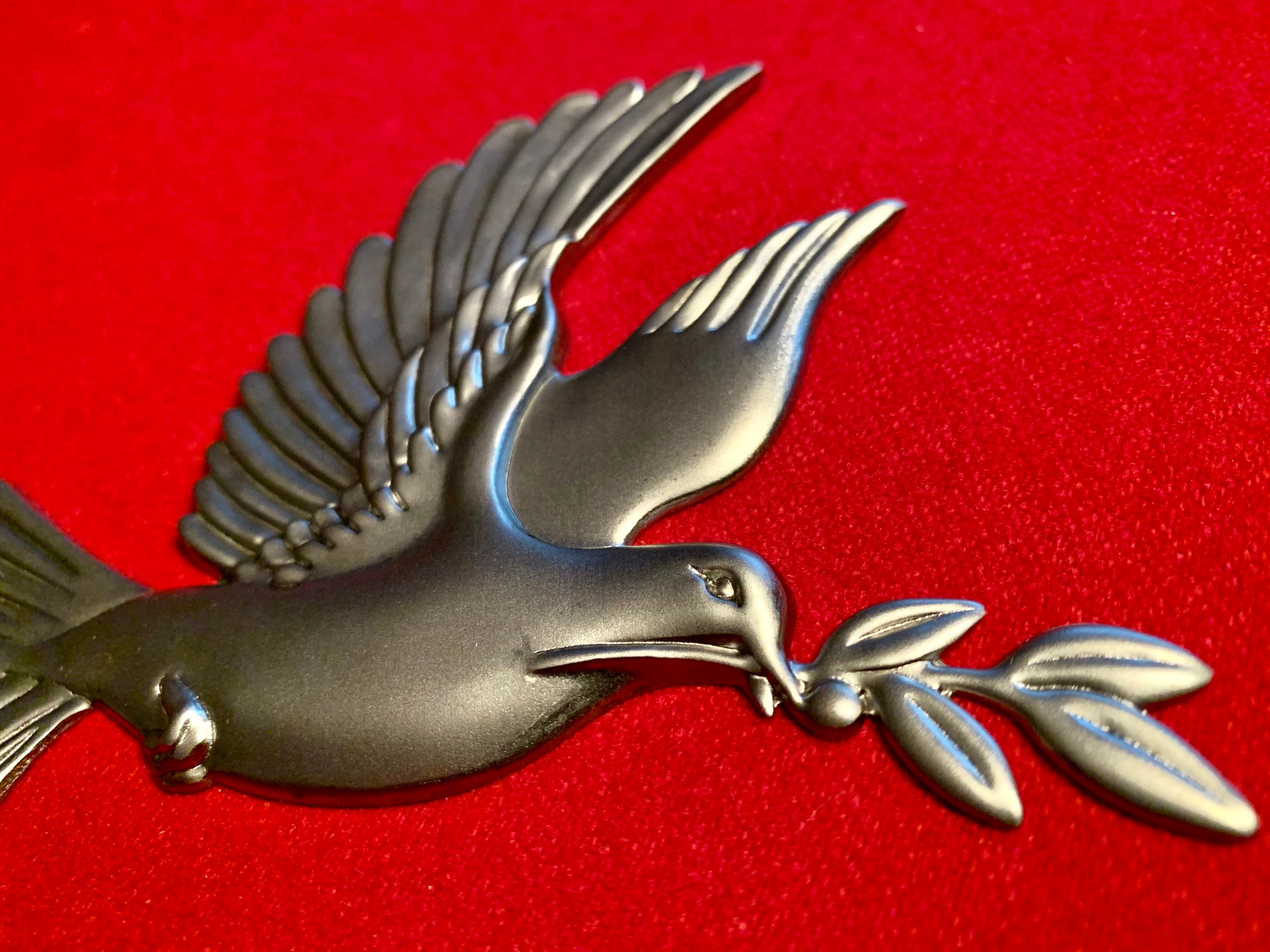 Metal Dove Flying Dove Peace Love Decoration - Etsy