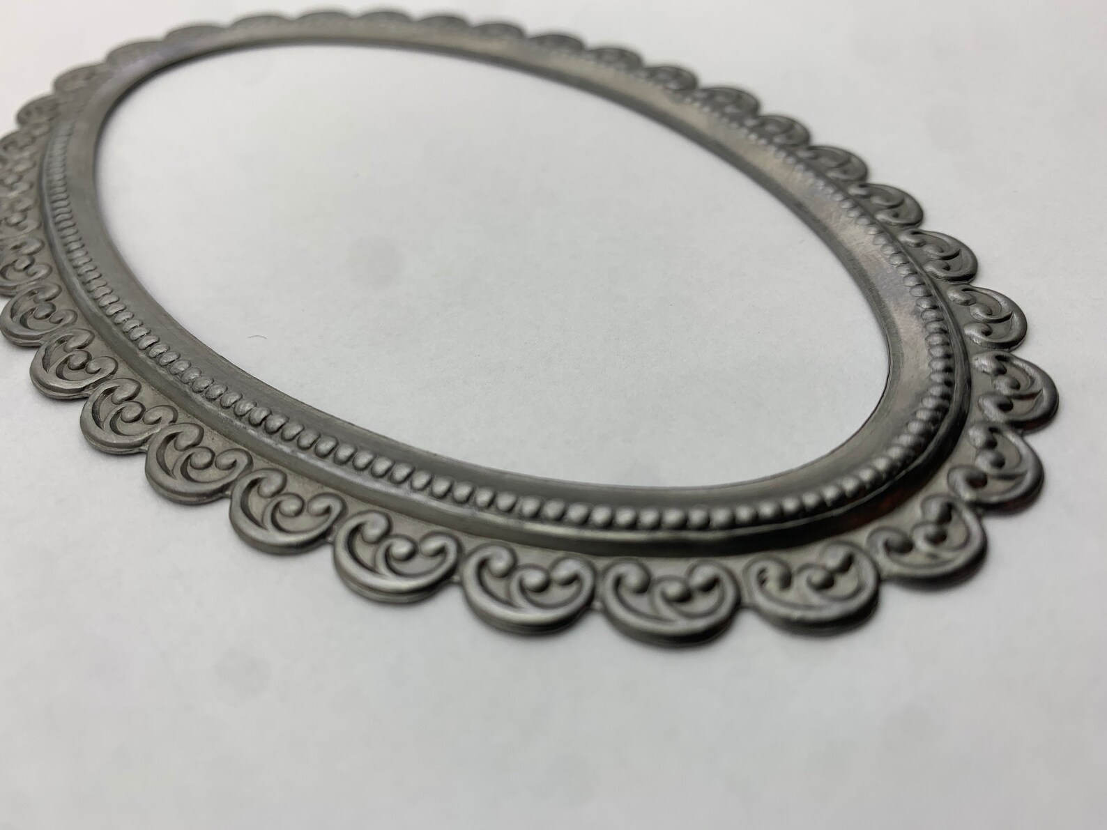 Metal decorative frame oval and rectangular shaped | Etsy