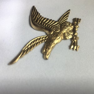 Brass Eagle Metal Emblem Decal Symbol Merica Filagree - Etsy