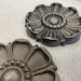 Metal Flower, Cast Iron Flower, Round Petals 4" Diameter Round 4 Inch ...