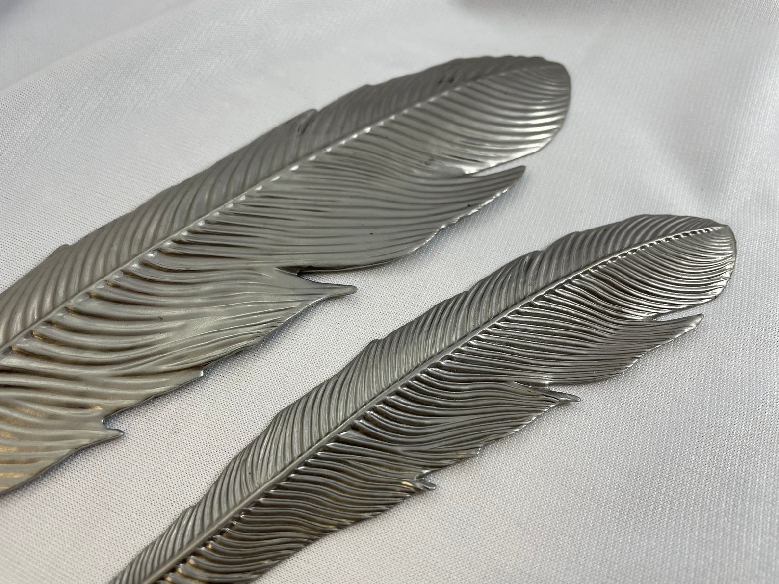 Metal Feather Quill Feather 2 Sizes 7.5 Inch or 12 Inch - Etsy