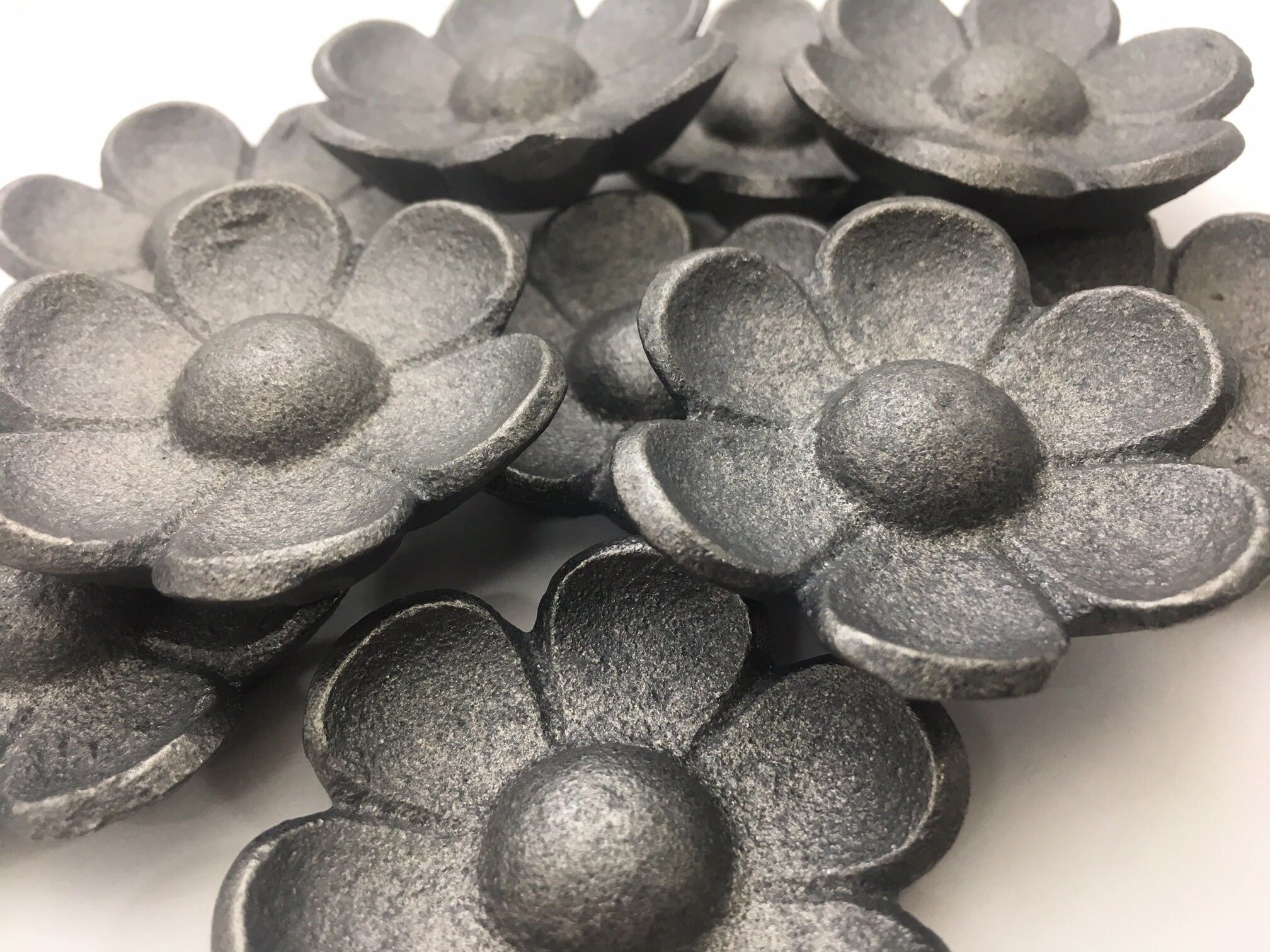 Steel Flower Heavy Metal Iron Flower Petal Paper Weight - Etsy