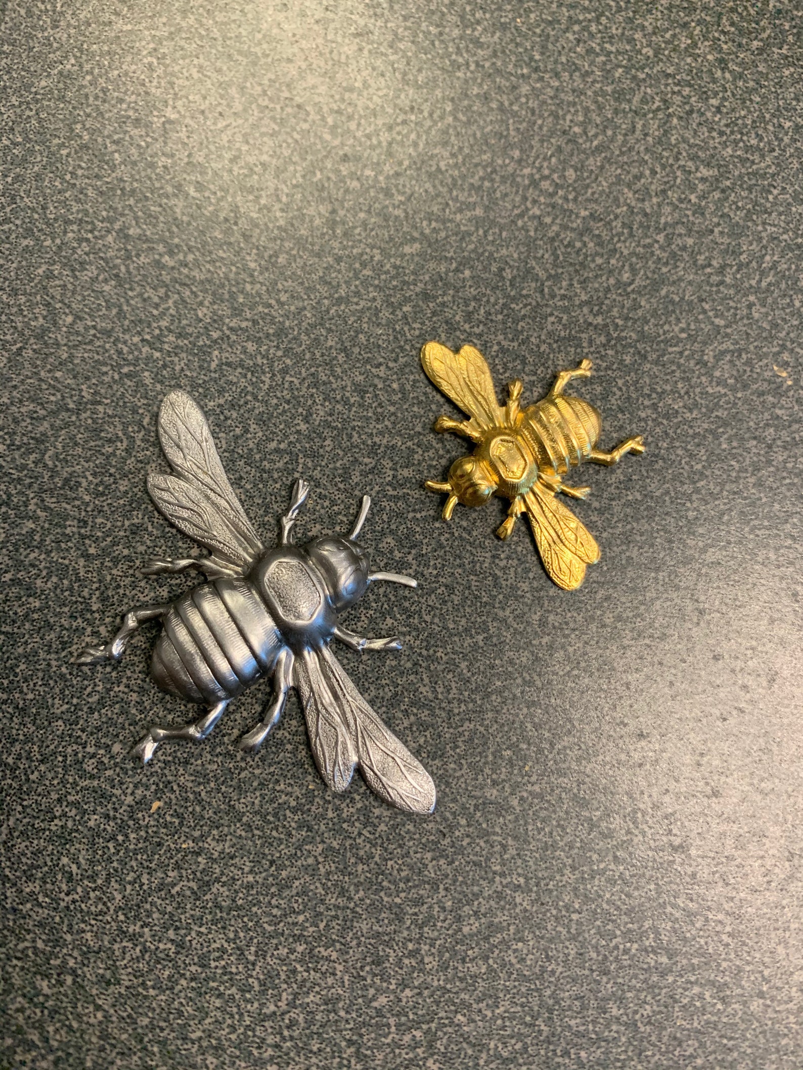 Small 3D Metal Bumble Bee Silver or Gold - Etsy