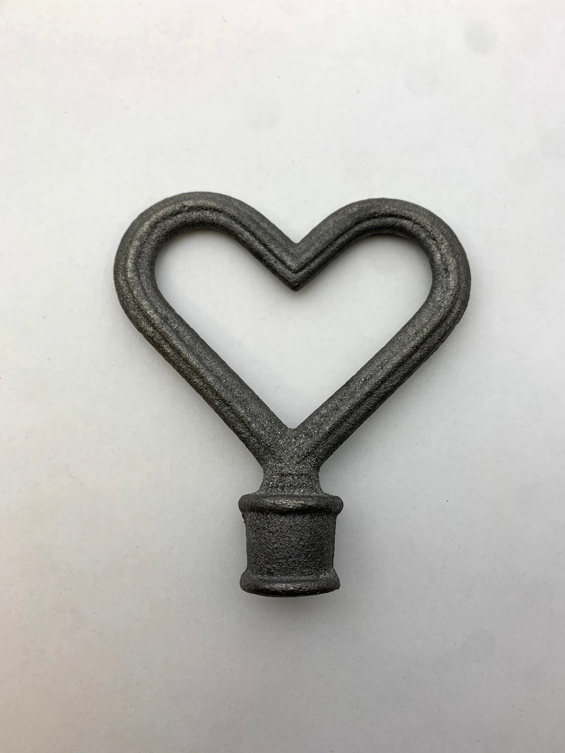 Cast Iron Heart Top flag top post finial spear head | Etsy