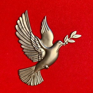 Metal Dove Flying Dove Peace Love Decoration - Etsy
