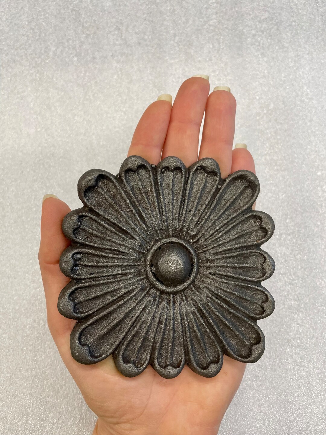 Square Rosette Medallion Cast Iron Decorative Metal. - Etsy