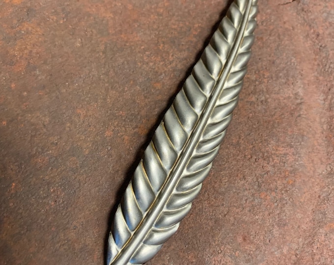 Metal Leaf or Feather 4.5" Inch - Etsy