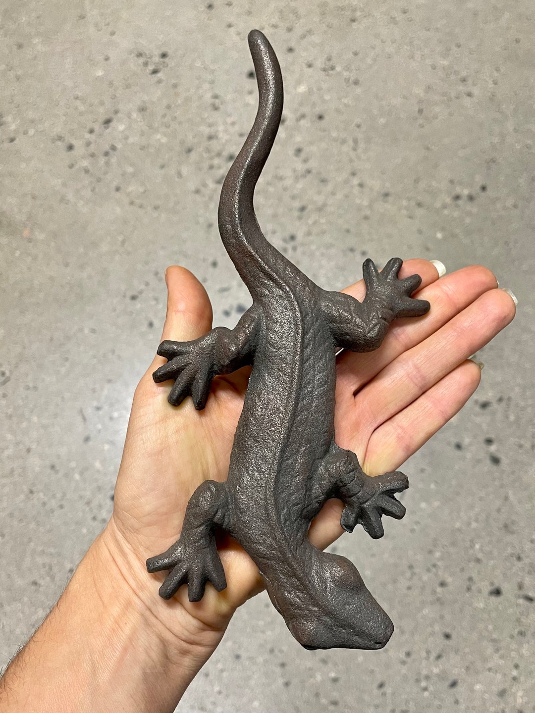 Cast Iron Lizard Paperweight Door Stop - Etsy
