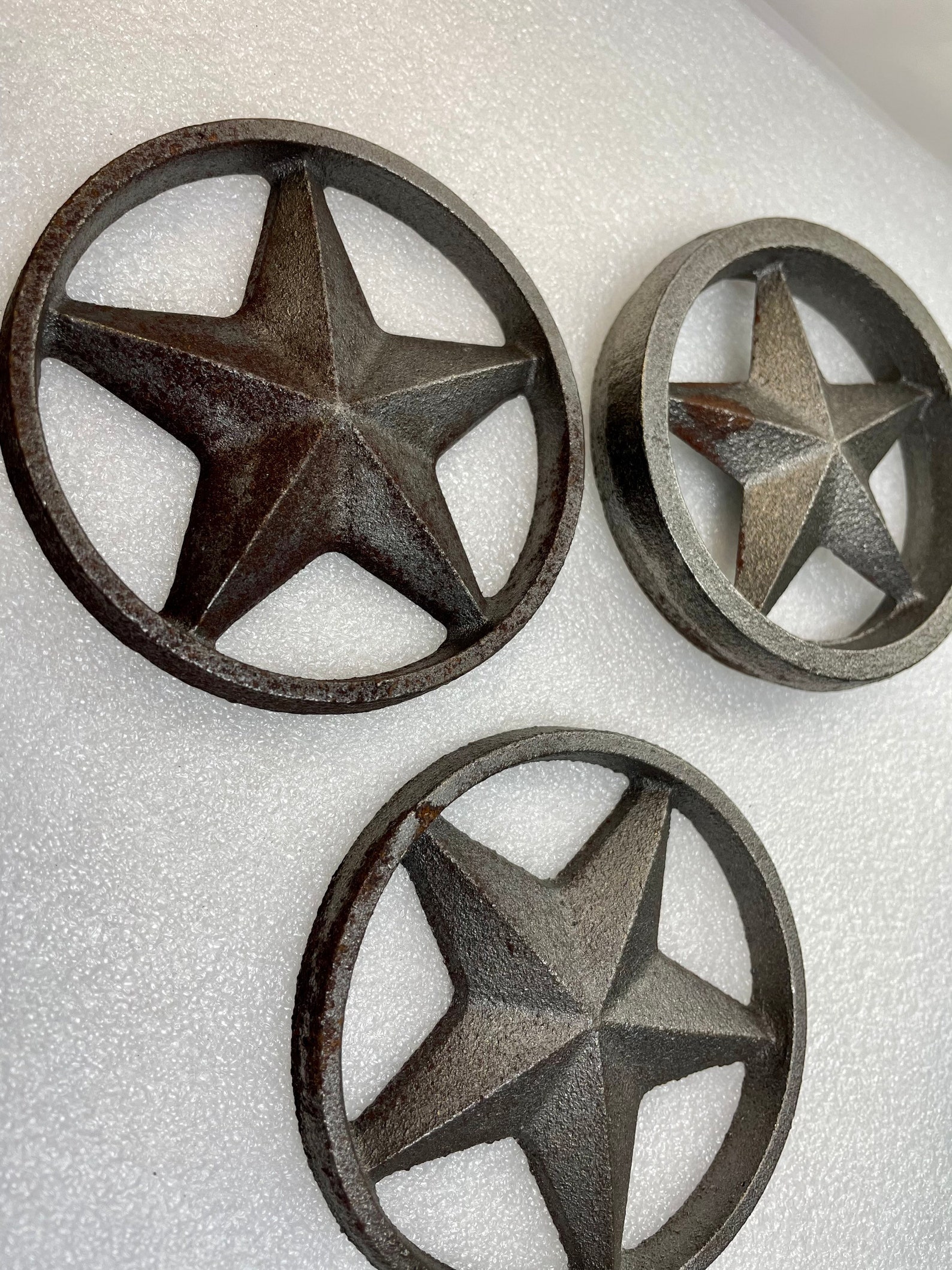 Metal Star 2 Designs to Choose From Cast Iron Round Star - Etsy