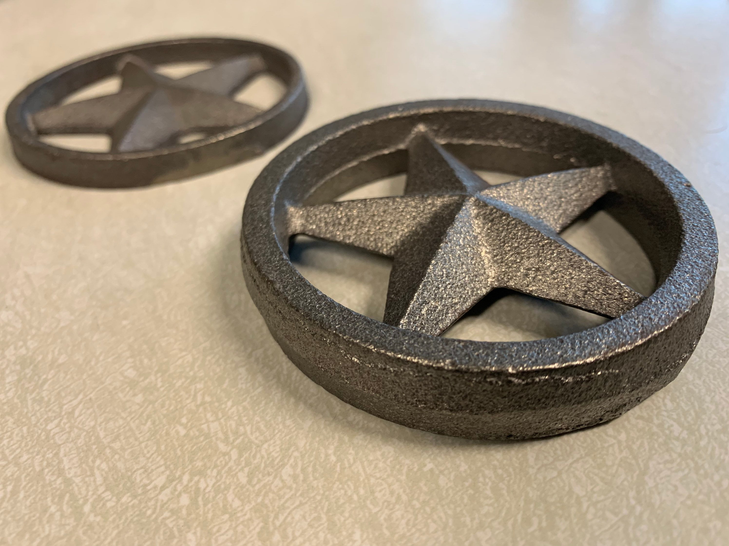 Metal Star 2 Designs to Choose From Cast Iron Round Star - Etsy