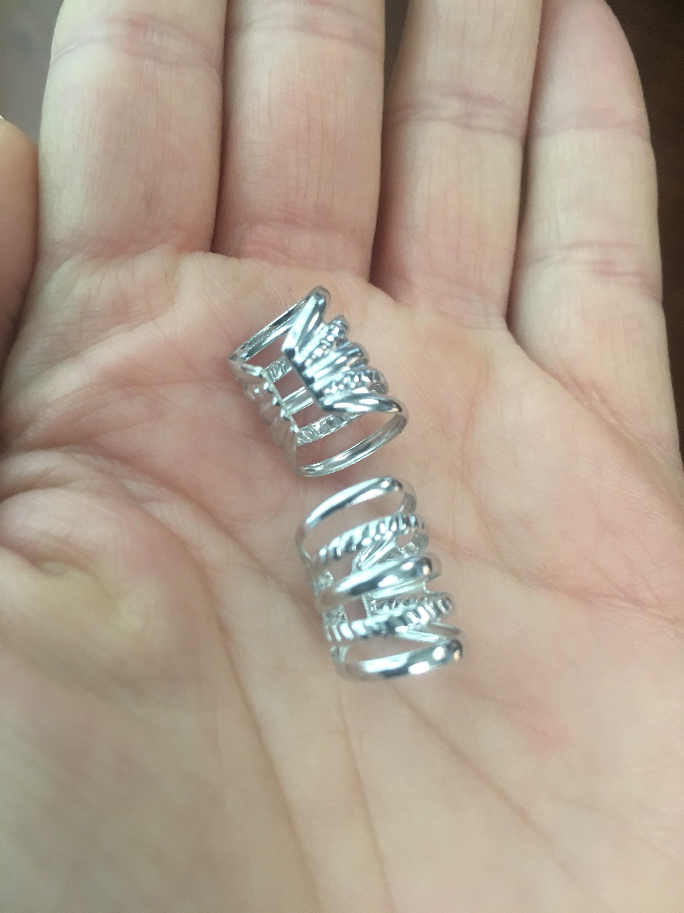 Gold or Silver Cuff (2 Pack) for Beards Dreads and Ears - Etsy