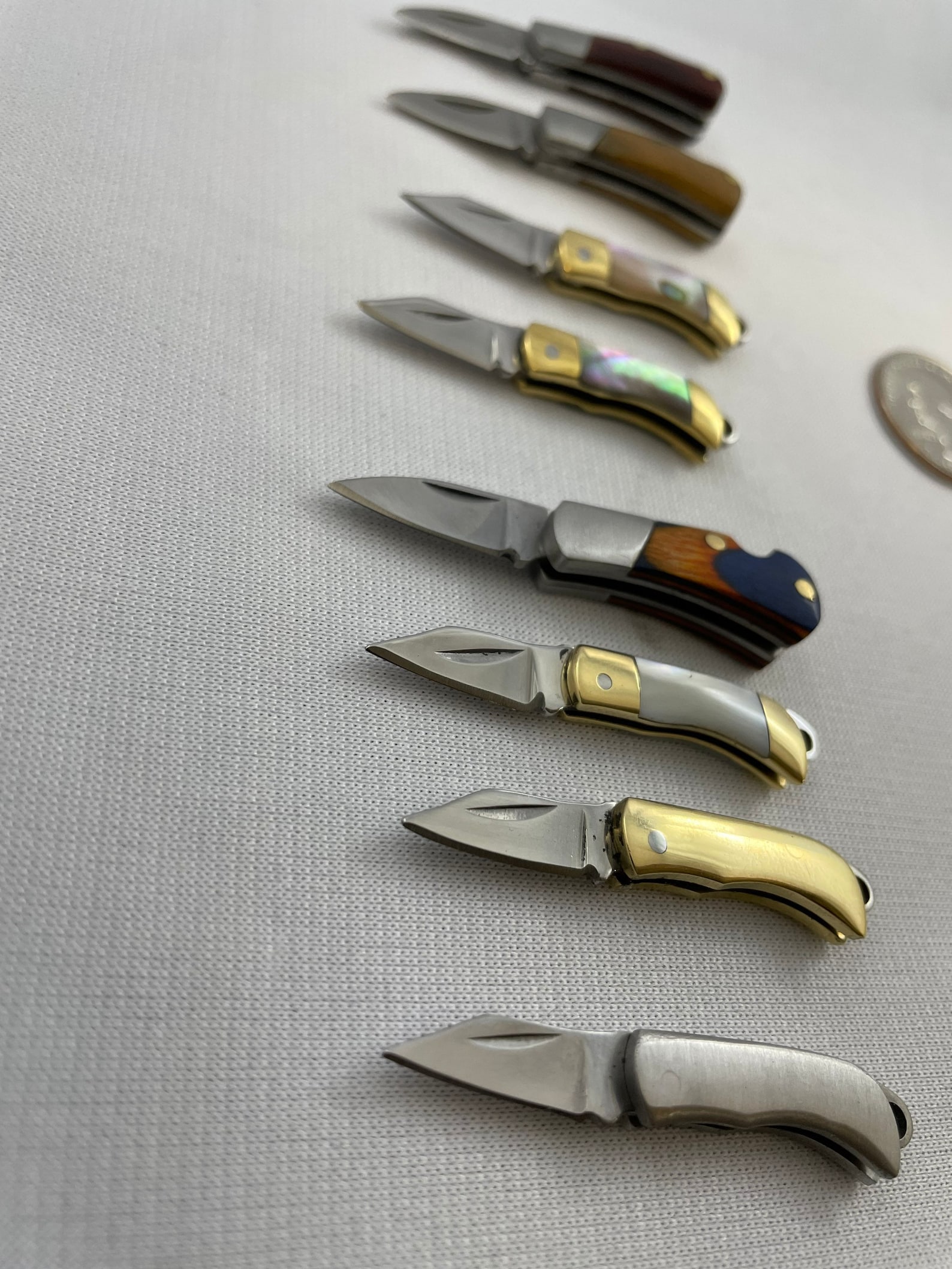 Tiny Pocket Knife Miniature Knife Keychain Choose Style - Etsy